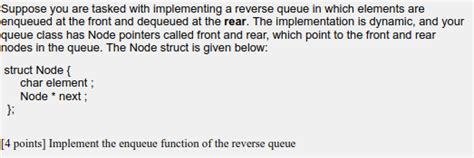 Solved Suppose You Are Tasked With Implementing A Reverse