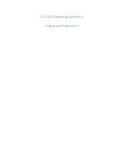 CS 2301 Operating Systems 1 Assigment 6 Pdf CS 2301 Operating Systems