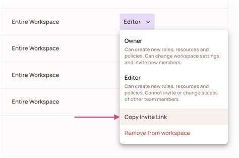 workspace settings documentation