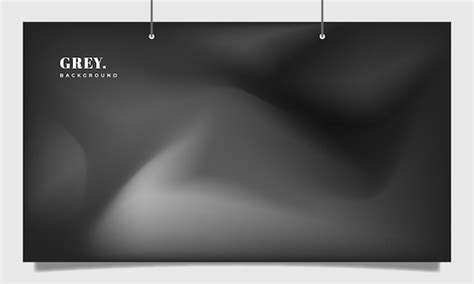 Premium Vector Grey Fluid Gradient Mesh Background Template Copy Space Dynamic Blurred Colour