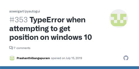 Typeerror When Attempting To Get Position On Windows 10 · Issue 353
