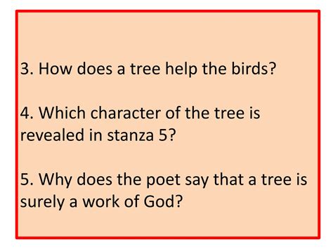 Trees Poem Class Ix It S A Beautiful Poem PPTX