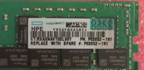 New Hpe 32gb Pc4 23400 Ddr4 2933 Ecc Memory P19043 B21 P19252 001 P03052 191 Hp
