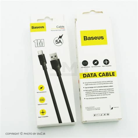 کابل Type C بیسوس سوپرفست 1 متری پکدار دیجی پخش