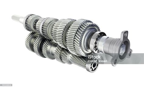 자동차 전송 기어 박스 내부 그림자 없이 흰색 배경에 3d 렌더링에 기어 강철에 대한 스톡 사진 및 기타 이미지 강철 교통수단 구도 Istock