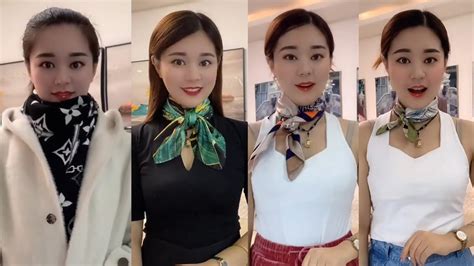 스카프 예쁘게 매는법 직사각형스카프 매는법 스타일 스카프 연출법 b YouTube