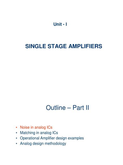 Bei012 Analog Integrated Circuit Design Pdf Amplifier