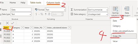 Solved Sort Metrics Report Column Microsoft Fabric Community