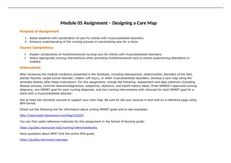 Osteomyelitis Care Map Nur 2356 Multidimensional Care I 2356 Stuvia Us