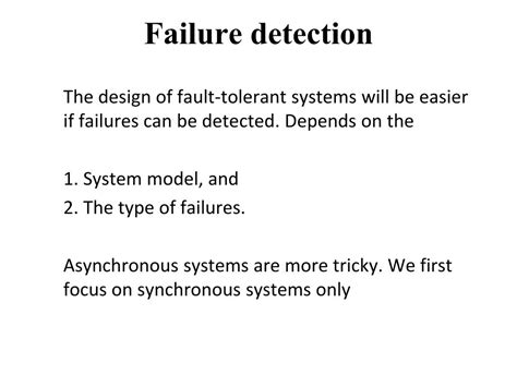 PPT Failure Detection PowerPoint Presentation Free Download ID