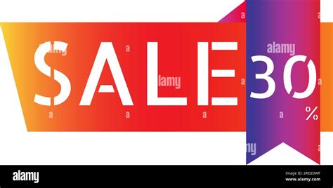 30 Percent Sign Black Tag Stock Vector Images Alamy