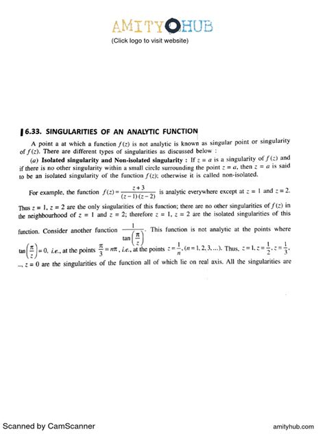 math 2 singularity and residue fa00081 pdf business computers