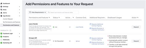 Android Remove User Friends Permission Under Facebook Developer App Dashboard Stack Overflow
