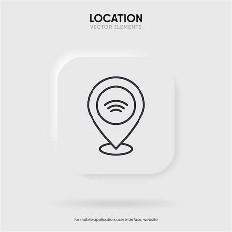 Premium Vector D Target Pin Point Icon Red Map Location Pointer Icon Symbol Sign Gps Marker