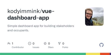 GitHub Kodyimmink Vue Dashboard App Simple Dashboard App For Building Stakeholders And Occupants