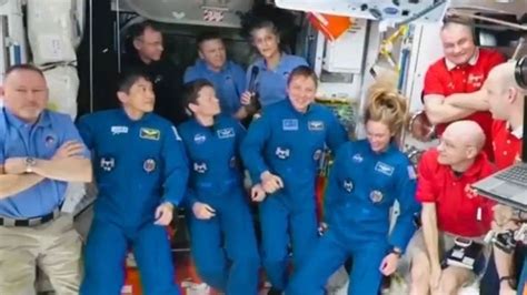 SpaceX Dragon docks with ISS as countdown begins to rescue stranded ...