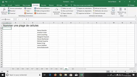 MEILLEUR TUTO GRATUIT Excel L Essentiel Nommer Une Plage De Cellules Alphorm Com