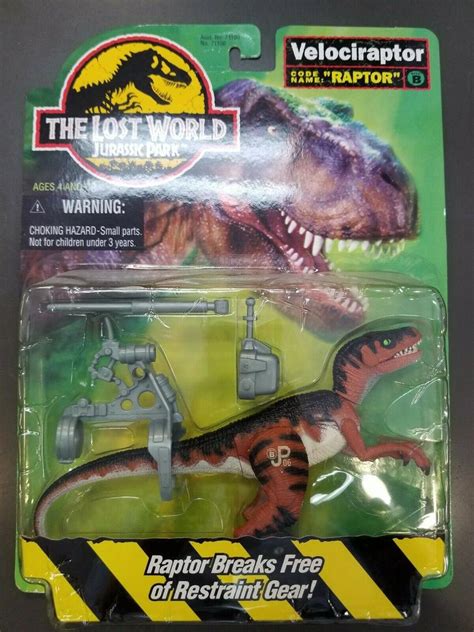Jurassic Park The Lost World Velociraptor Siteb 1997 Kenner Mib