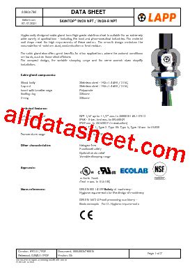 53806783 Datasheet(PDF) - Lapp.