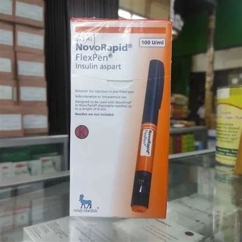 Novorapid Flexpen Injection Packaging Size 5 X 3 Ml 100 Iu Ml Italy Delivery At Rs 700 Pack