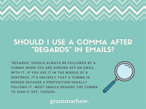 Comma After Regards In Emails Best Practice