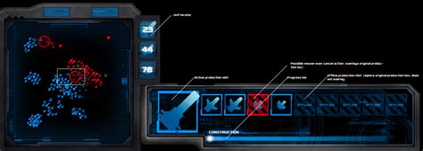 Build Queue And Minimap Hud Concept Image Void Commander Moddb