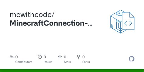 GitHub Mcwithcode MinecraftConnection FW Sample