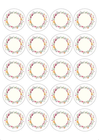 디자인된 A4 라벨지 출력용 라벨스티커 규격코드 580 디자인코드 Da1047 Φ48 Mm 원형 출력용 스티커 라벨 전문 아이라벨