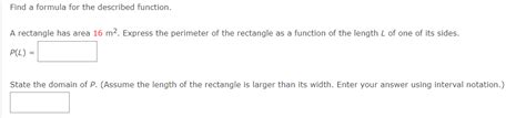 solved find a formula for the described function a