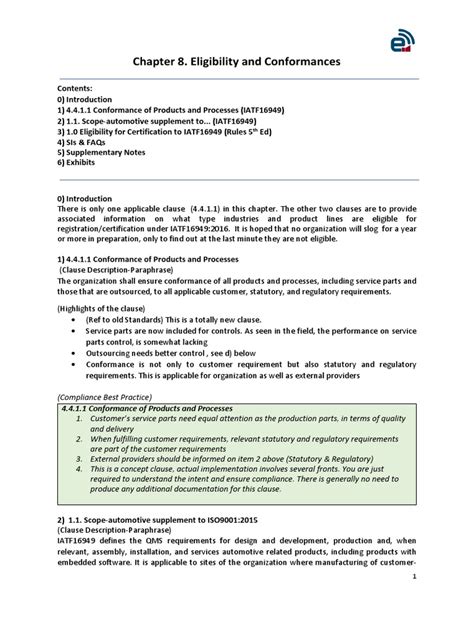 4 4 1 1 Product Conformance Pdf Audit Automotive Industry