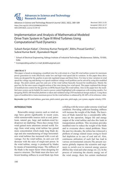 Pdf Implementation And Analysis Of Mathematical Modeled Drive Train