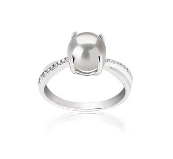 75 8mm Aaaa Quality Freshwater Cultured Pearl Ring In Forever White