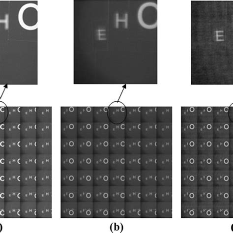 A Elemental Images Captured By Common Ccd Camera Array B Elemental
