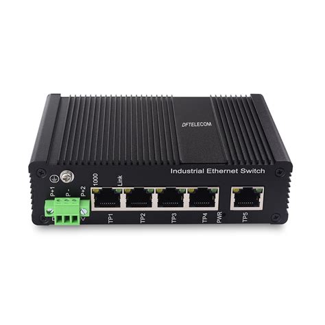 10 100 1000mbps Gigabit Network Ethernet Switch 5 Port Industrial Swit Dft Telecom