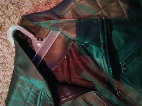 Fauxleather Limited Jacket Men Medium Black Leather Quilt Thermolite