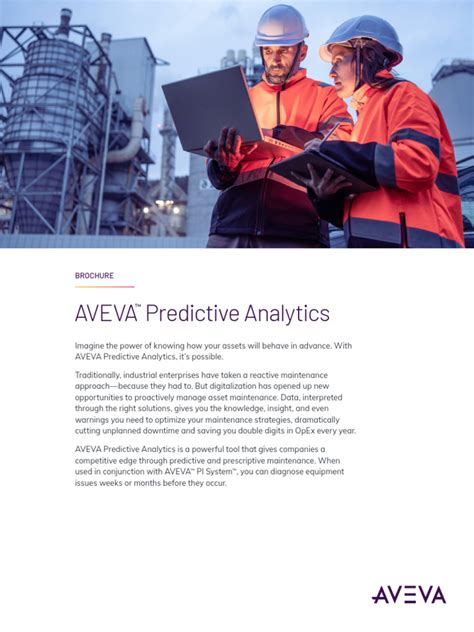 Aveva™ Predictive Analytics Pdf