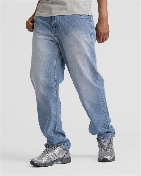 Dime Classic Relaxed Denim Pants Dime2sp259blu Afew Store