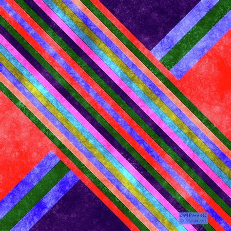 Variations Of Diagonal Color One Digital Art By Diane Parnell Fine