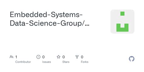GitHub Embedded Systems Data Science Group Embedded Systems Data Science Group Github Io