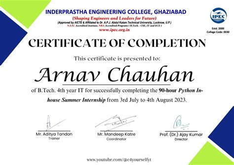 Arnav Chauhan On Linkedin Pythoninternship Mentorshipmatters Learningjourney C4yourself