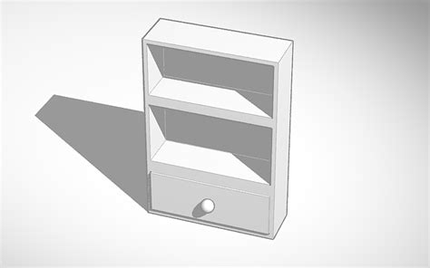 3d Design Bookshelf Tinkercad