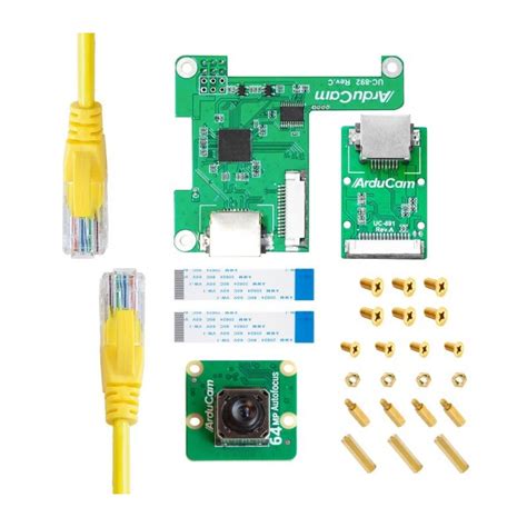 arducam 64mp camera and cable extension kit zestaw z kamerą 64mp i