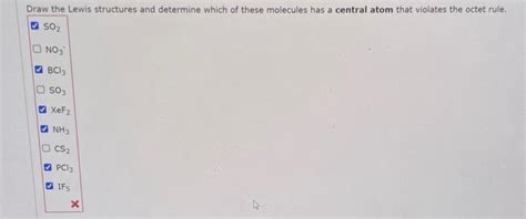 Solved Draw The Lewis Structures And Determine Which Of Chegg