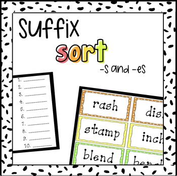 Suffix Sort S And Es By My First Love TPT