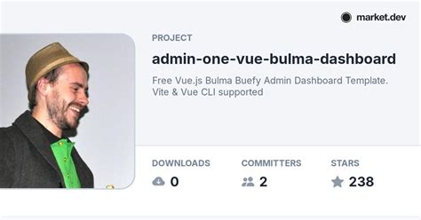admin one vue bulma dashboard ecosystem directory market dev