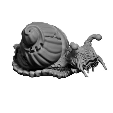 3d Printable Dnd Giant Snail Miniatures Pack Including The Flail Snail