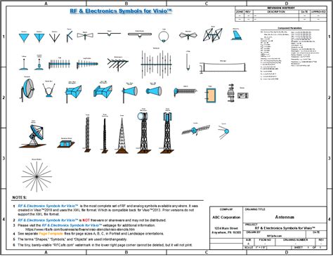 RF Electronics Symbols For Visio RF Cafe