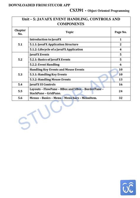 CS Unit OOP Notes DOWNLOADED FROM STUCOR APP CS Object Oriented Programming Unit