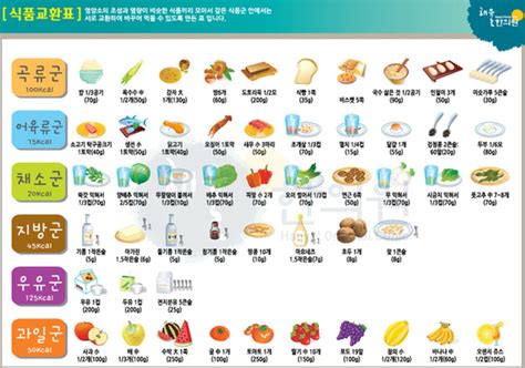 식품교환표에 대해 알고있나요 네이버 블로그