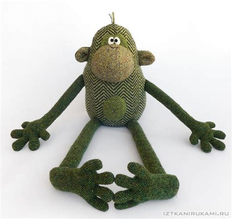 обезьяна зеленая | Игрушки, Поделки, Аксессуары